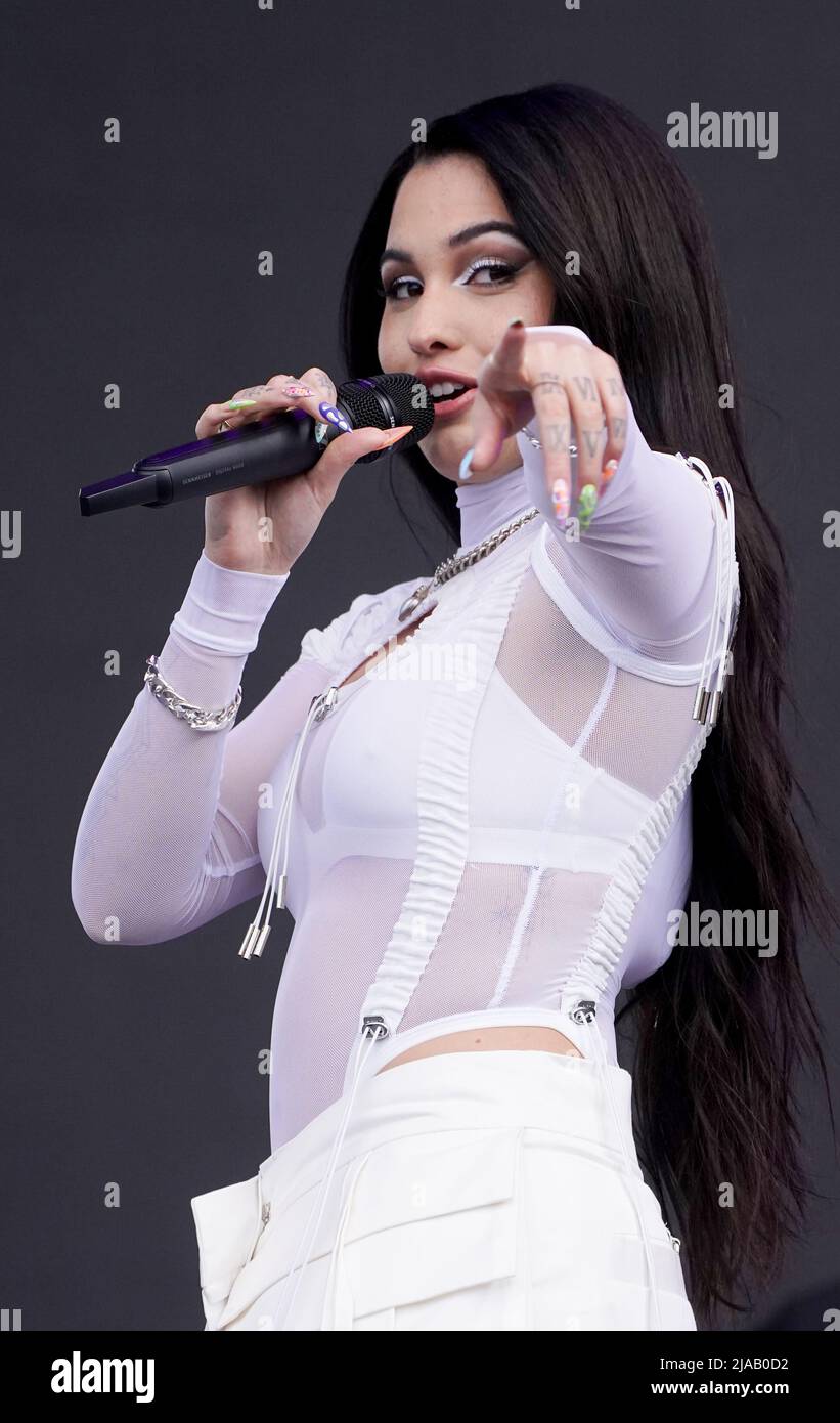 Mabel performing on the main stage during the BBC Radio 1's Big Weekend ...