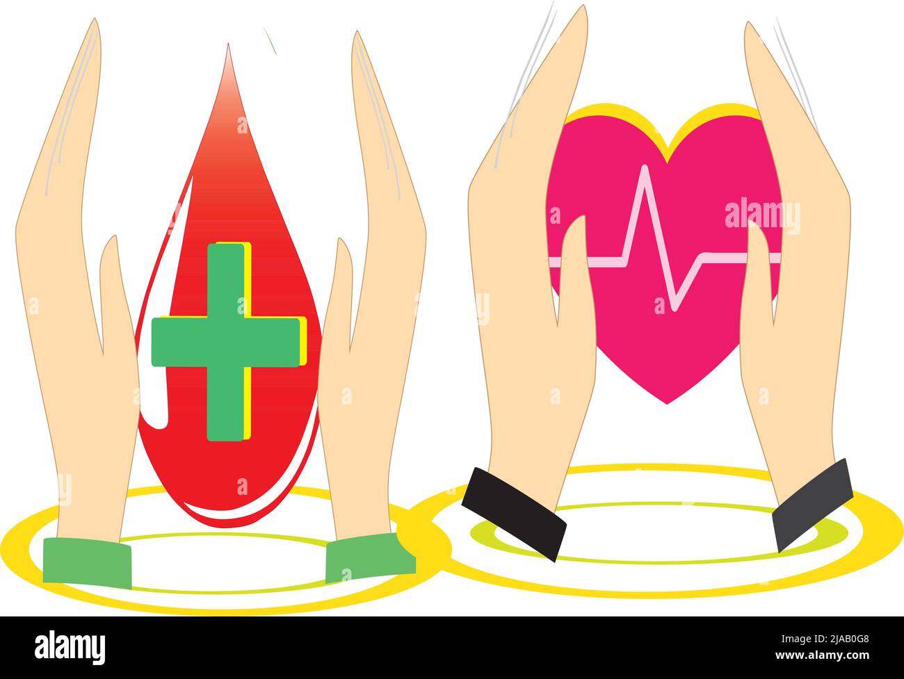 Vector symbol blood plus sign hi-res stock photography and images - Alamy