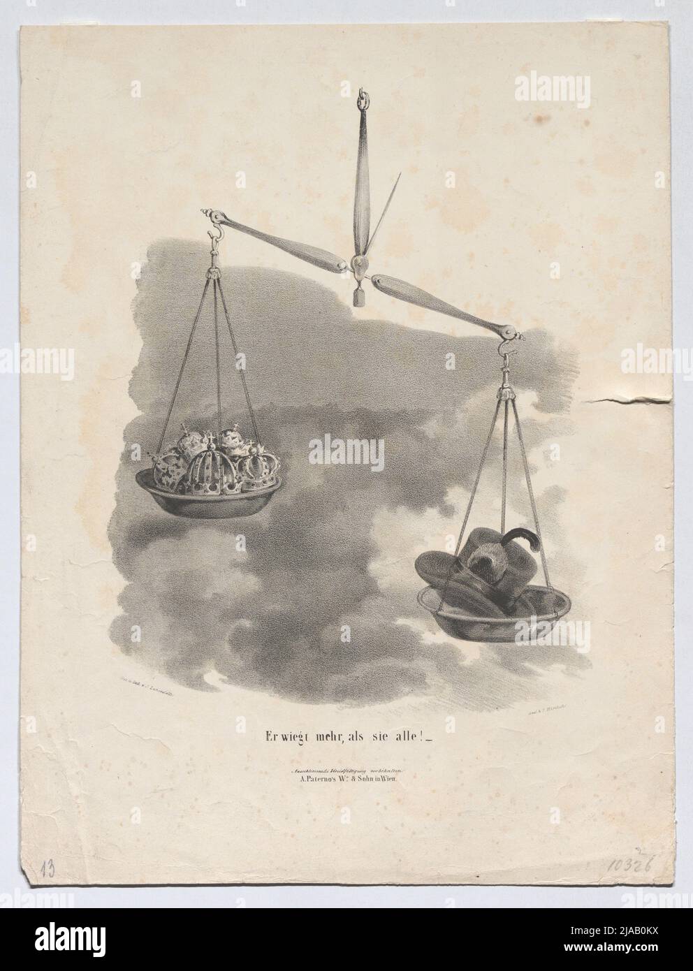 "He weighs more than all of them!" (The hat of the Archduke Johann ...