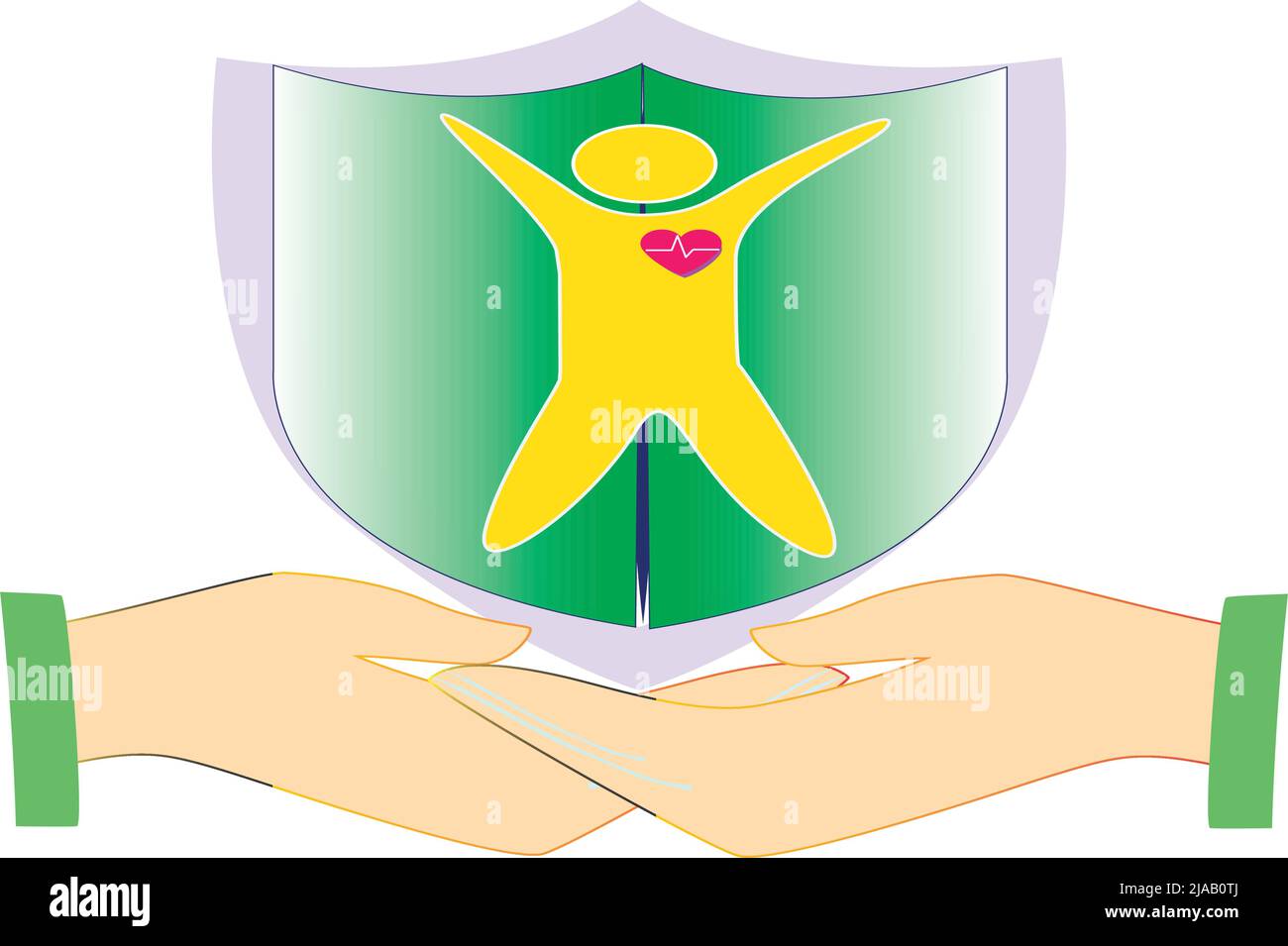 Digital with two hands Stock Vector Images - Alamy