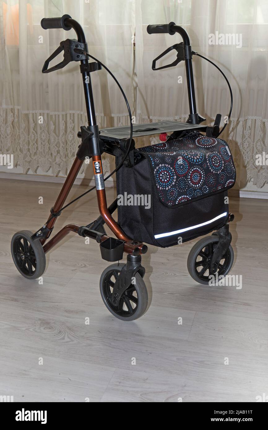 Aids for disabled people: Walking aid, walker Stock Photo - Alamy