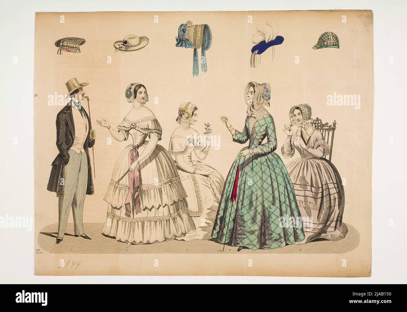 Fashion image: five figures, women's and men's fashion. Unknown Stock ...