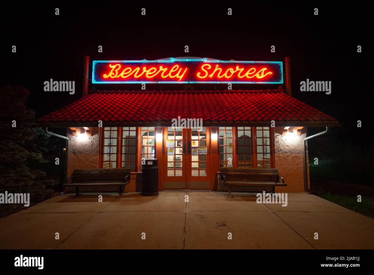 Beverly Shores railroad station, Indiana IN, USA Stock Photo - Alamy