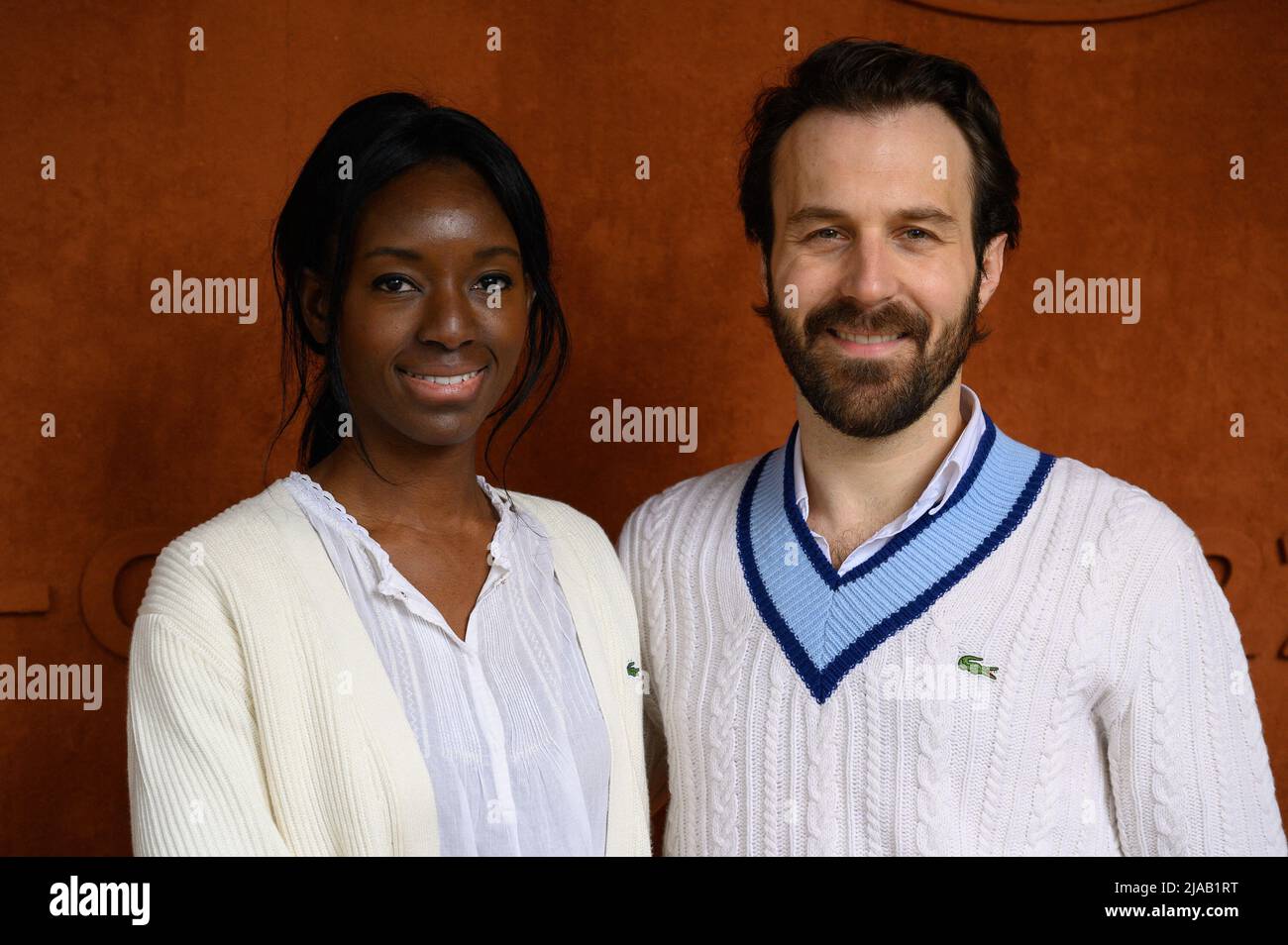 Antoine Gouy and his girlfriend Fanta Kaba at Village during French ...