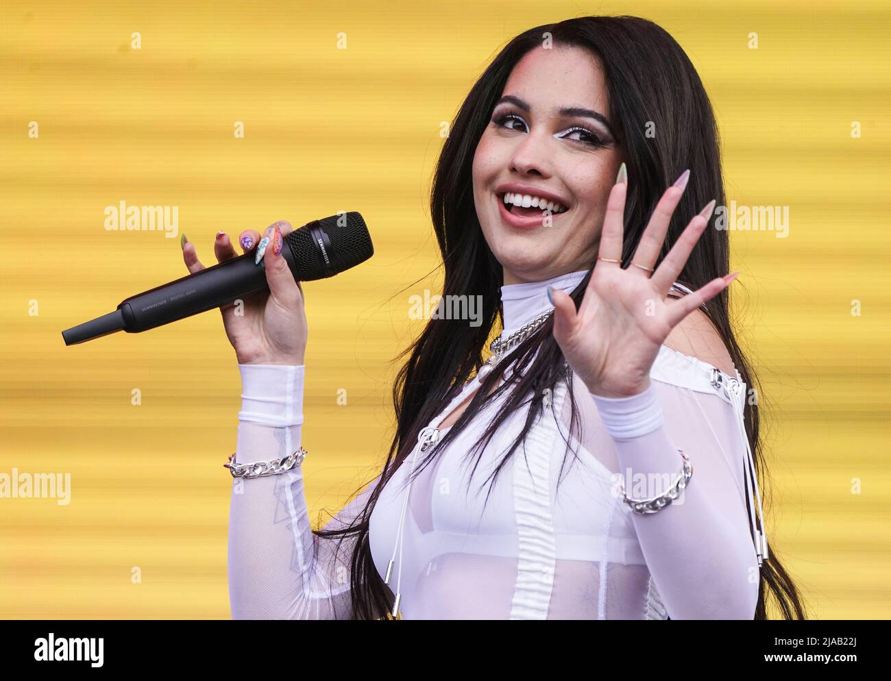 Mabel performing on the main stage during the BBC Radio 1's Big Weekend ...