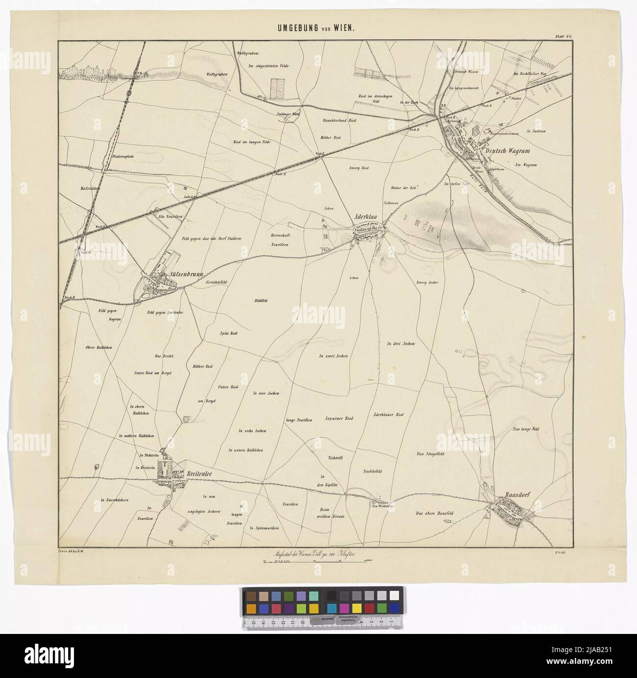 Wagram map Cut Out Stock Images & Pictures - Alamy