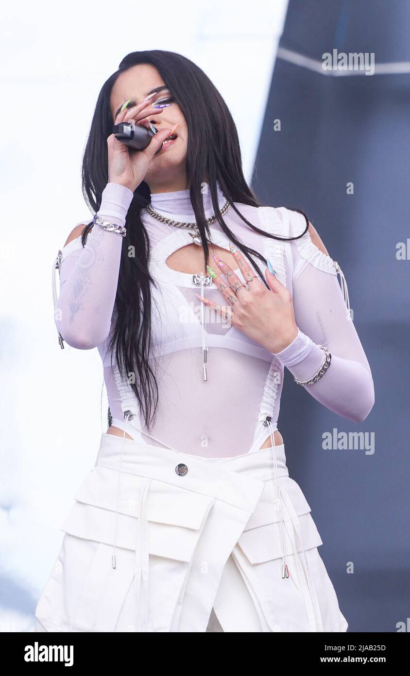 Mabel performing on the main stage during the BBC Radio 1's Big Weekend ...