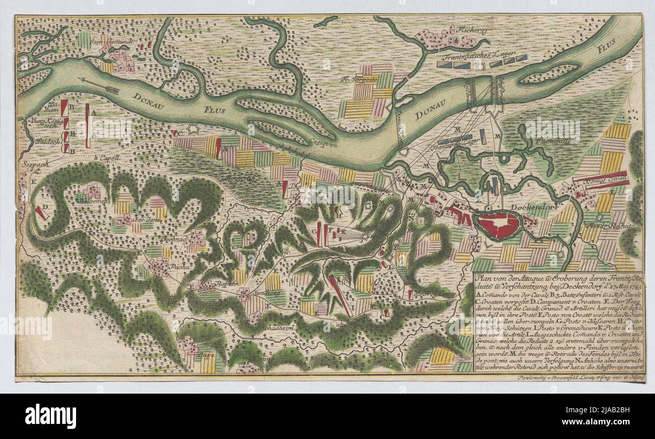 "Plan from the Attaque U: conquest their Frantz. Re- / Duite U: dug ...
