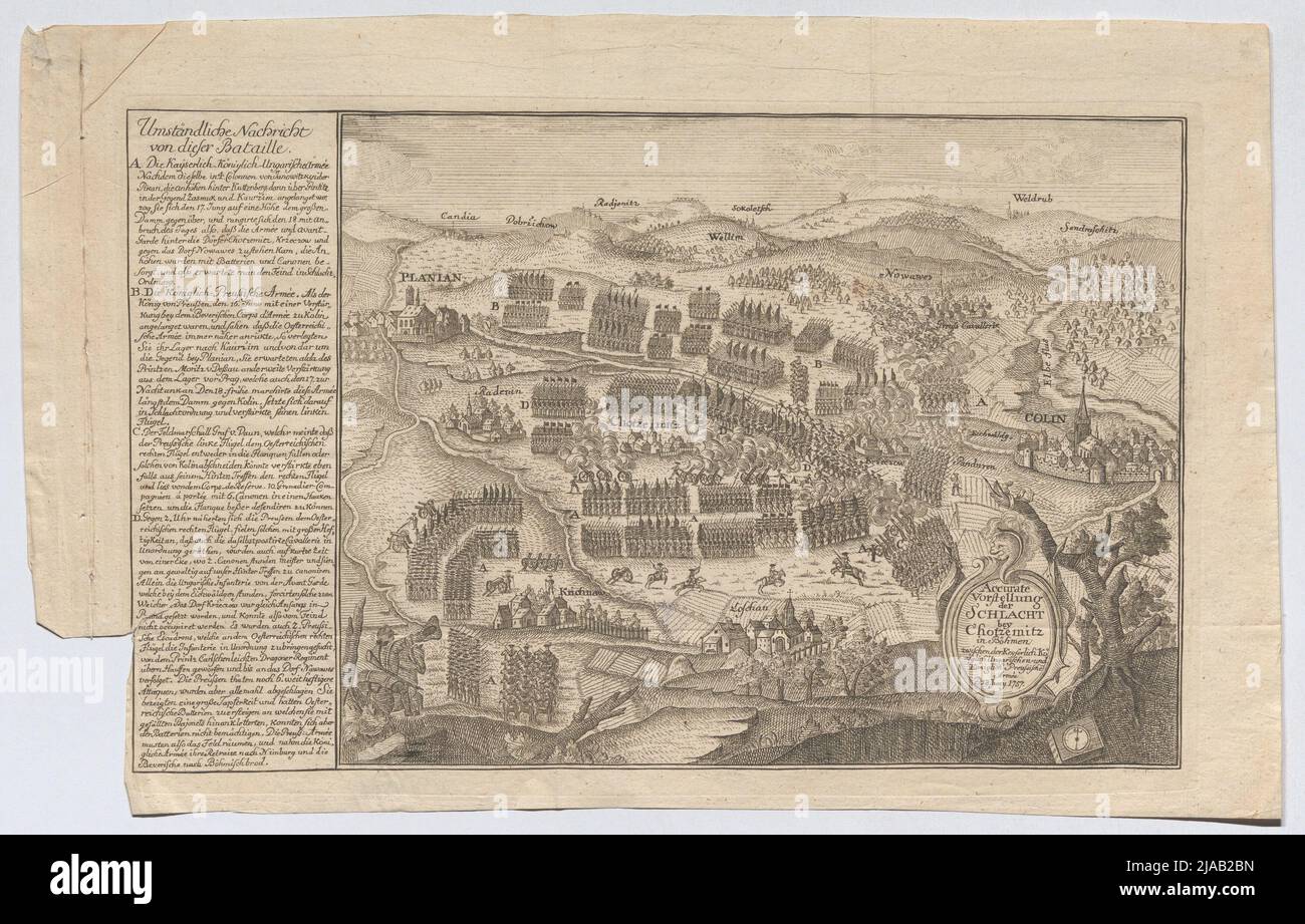 "Accurate / presentation / the / battle / bey / chotzemitz / in Bohemia ...