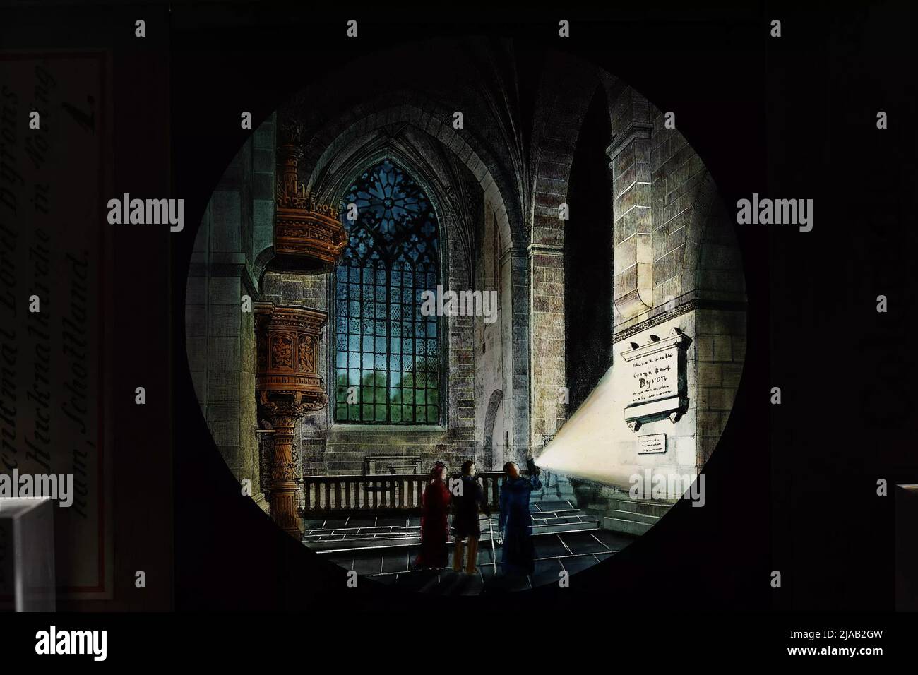 Laterna Magica image/fog picture: Lord Byron monument in Nottingham ...