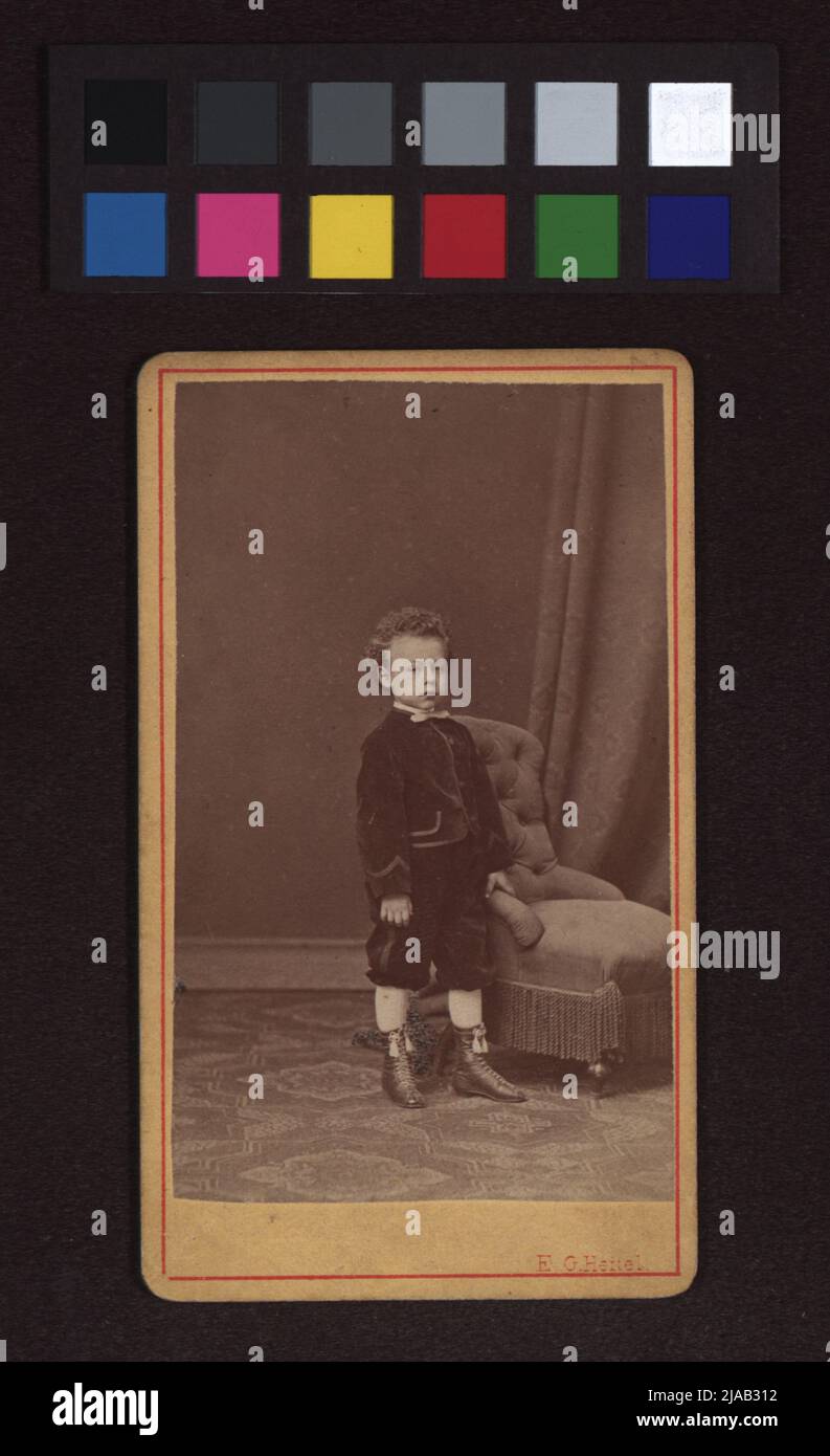 Rudolf Amon, 6 years old. Gustav Heitel, Photographer Stock Photo - Alamy