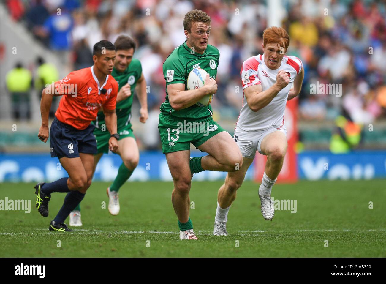 Fergus Jemphrey of Ireland, in action during the game under pressure ...