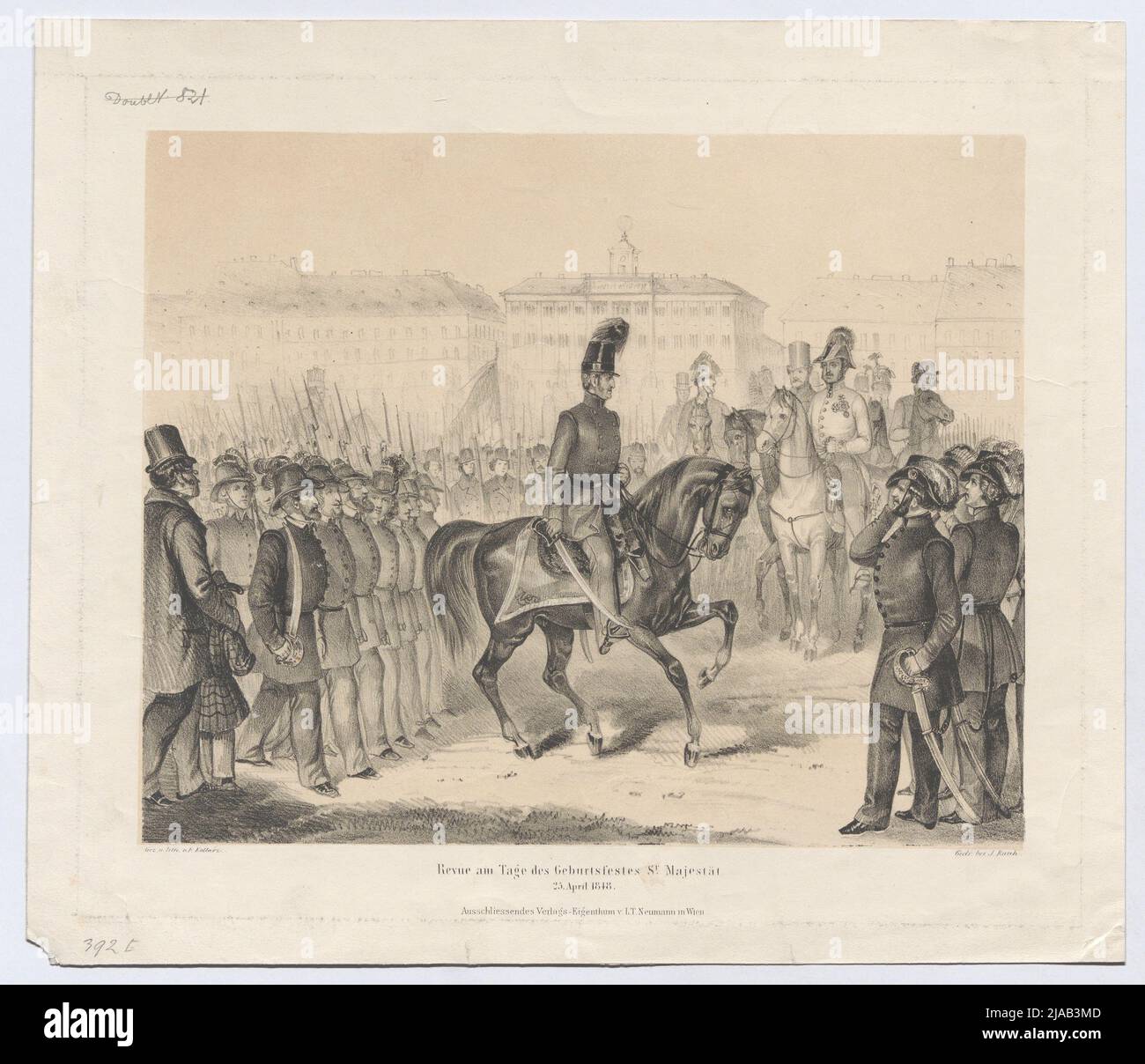 "Revue on the day of the birth festival Sr. Majestät, / April 25, 1848 ...