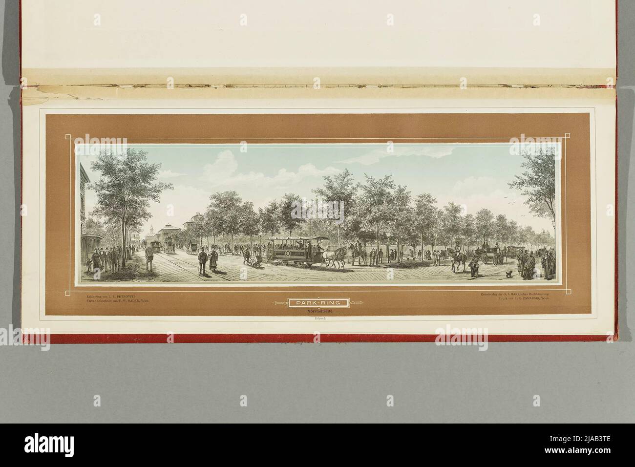 Parkring (Vorstadtite), from: The Wiener Ringstraße in its completion ...
