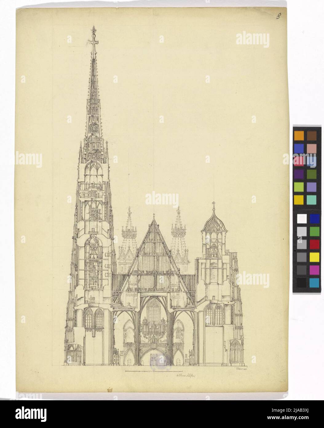 Ref.: "The Cathedral of St. Stephan in Vienna". St. Stephan, cross ...