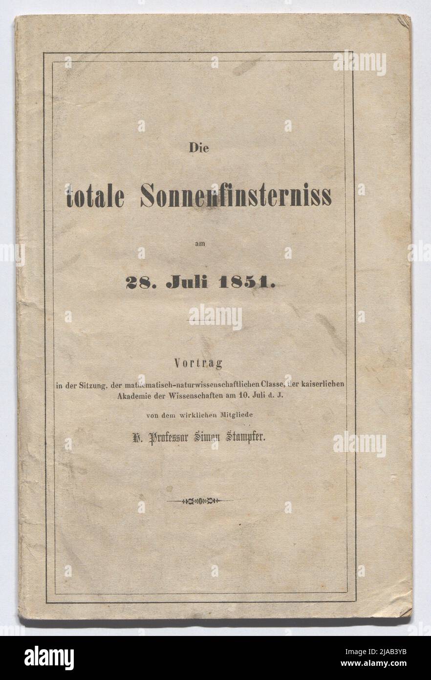 Simon stampfer hi-res stock photography and images - Alamy