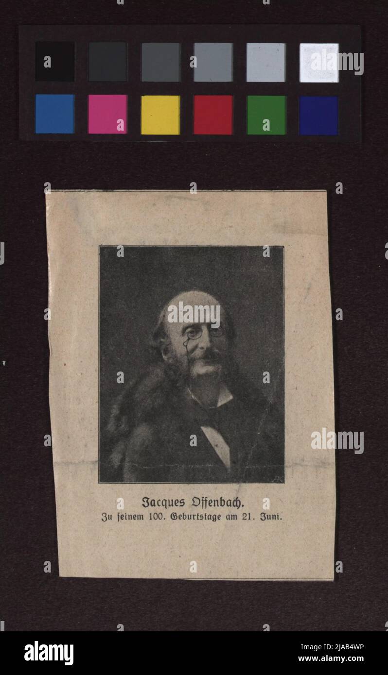 Jacques Offenbach (1819-1880), composer (excerpt from the "Illustrated ...