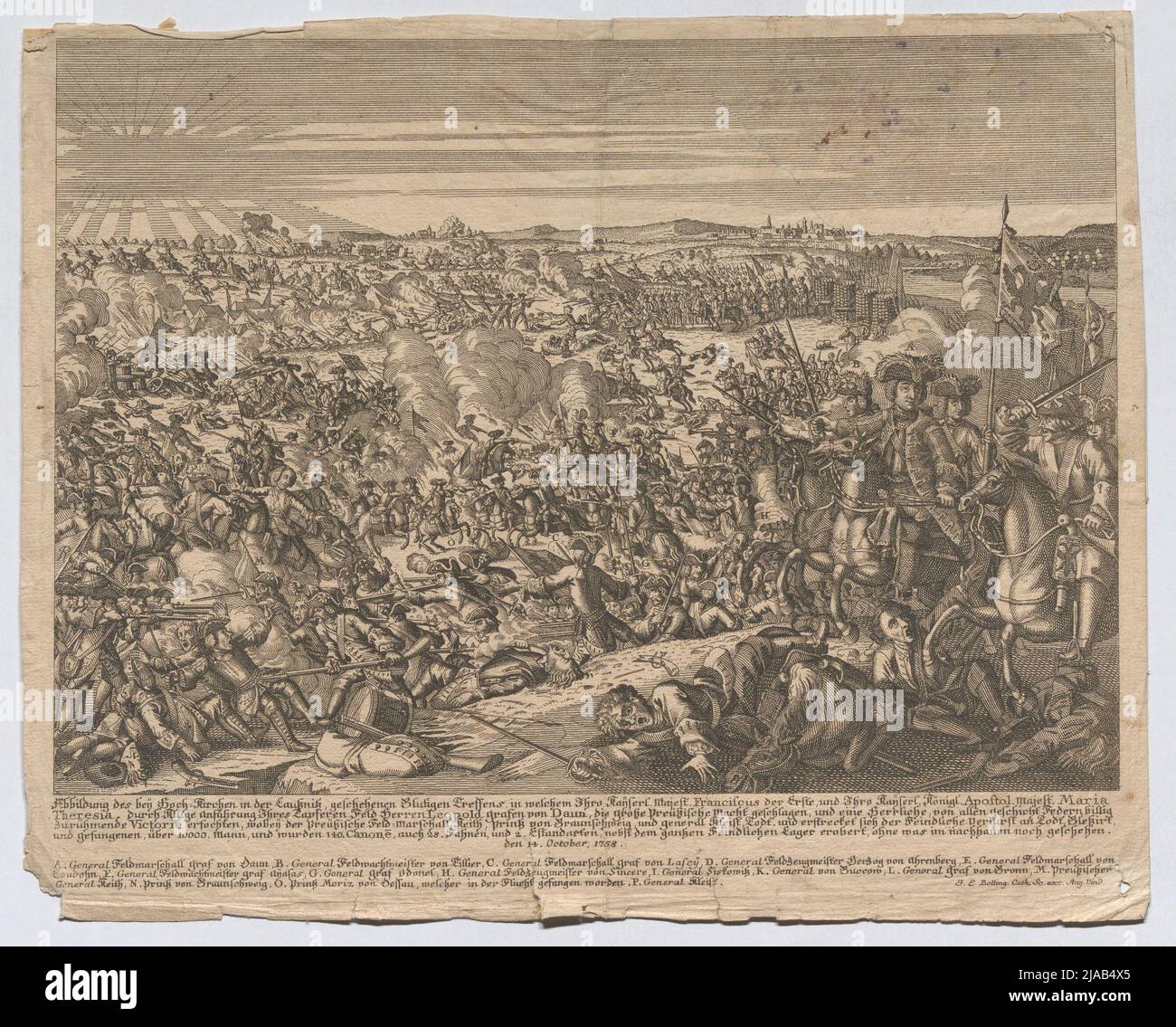 "Illustration of the Bey Hoch = churches in the Laußnitz, happening ...