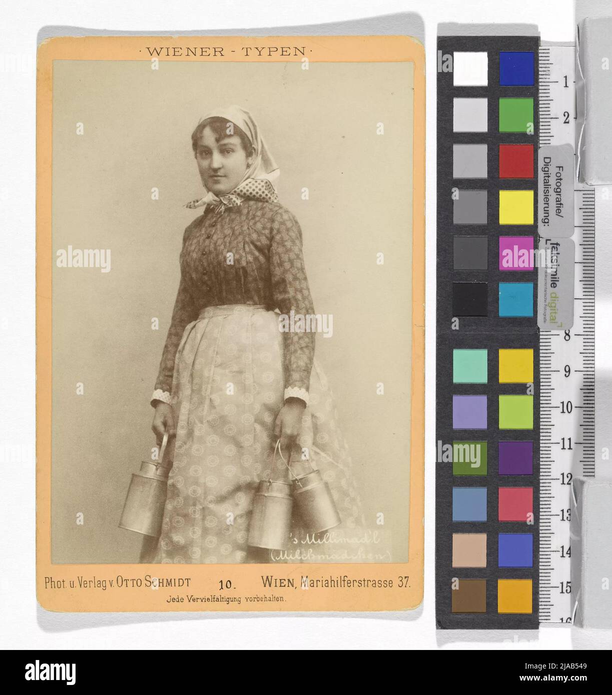 Wiener types ":" 'S Millimad'l (milk girl) ". Otto Schmidt (1849-1920 ...