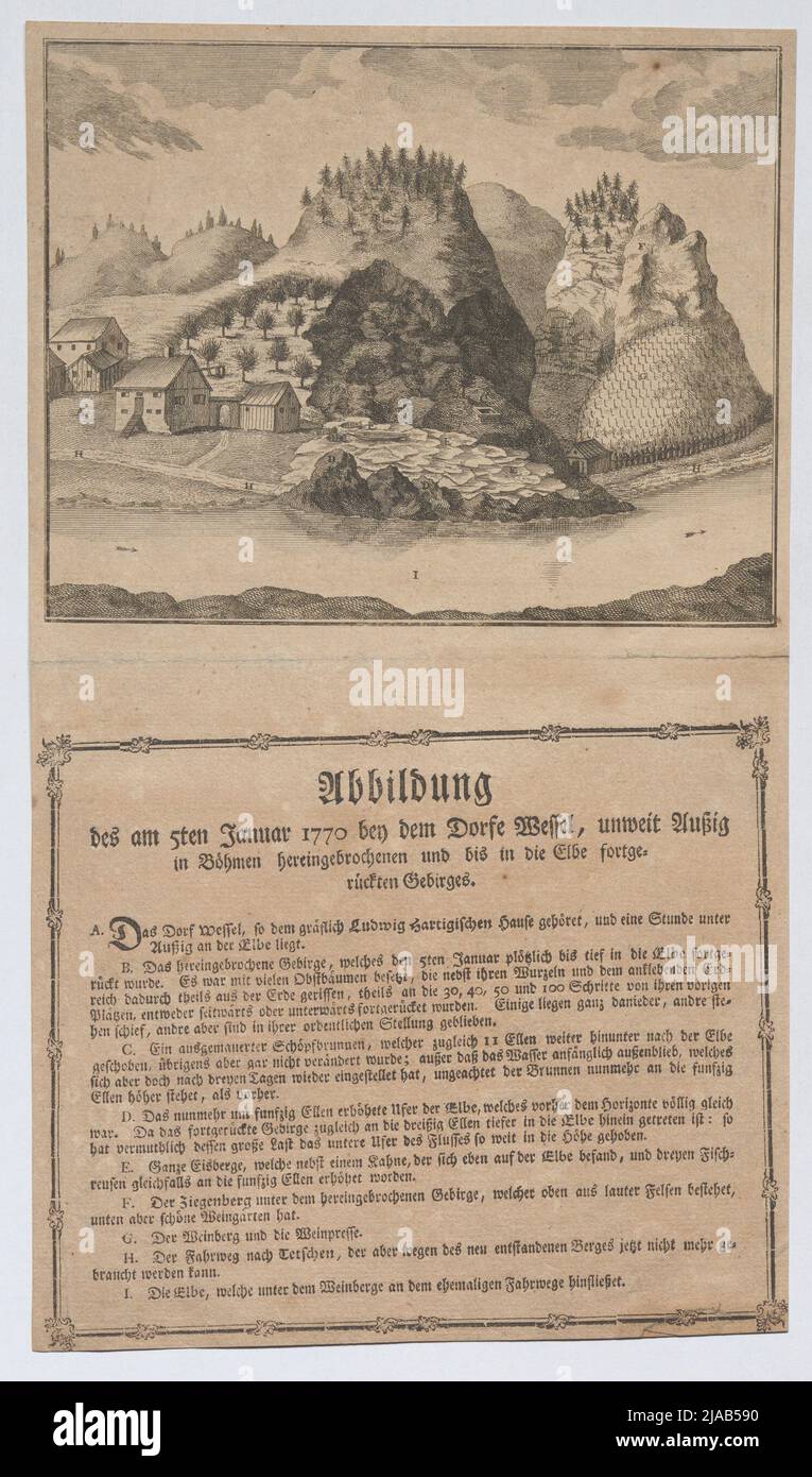 "Illustration / of the village of Wessel on January 5, 1770, not far ...