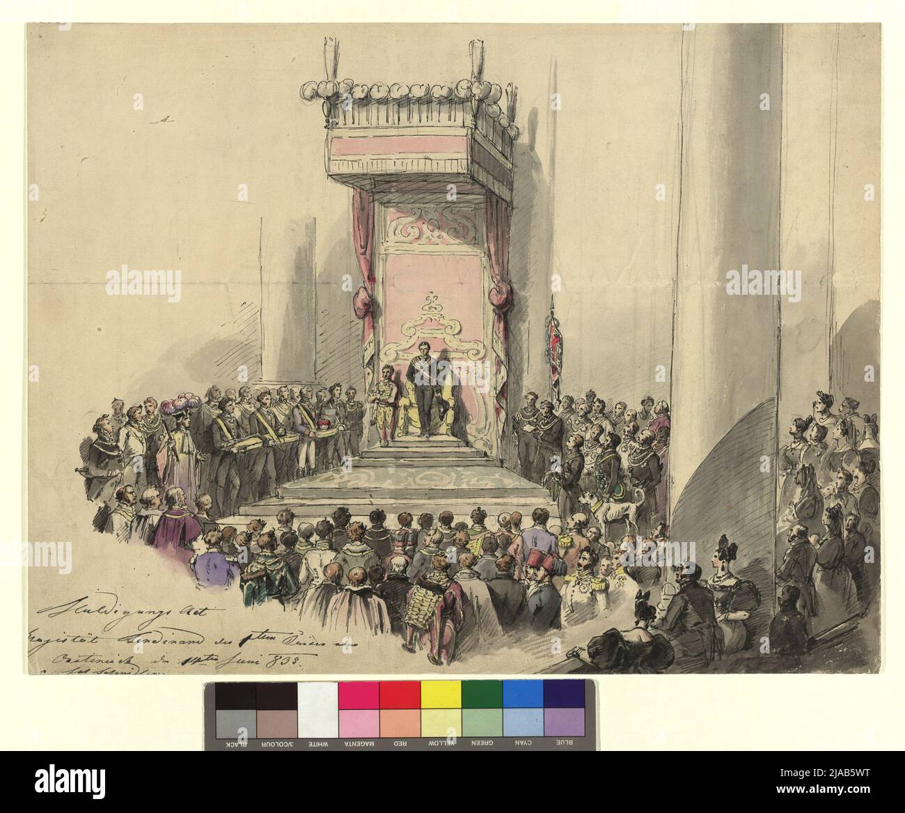 Hability of Emperor Ferdinand I. In the ceremonial hall of the Vienna ...