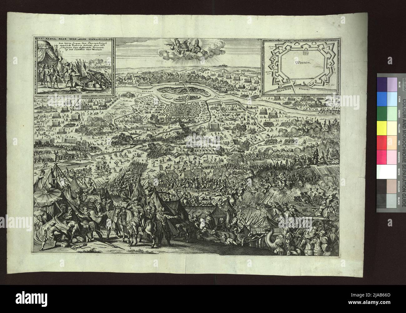 The waste battle near Vienna on September 12, 1683 (top left ...