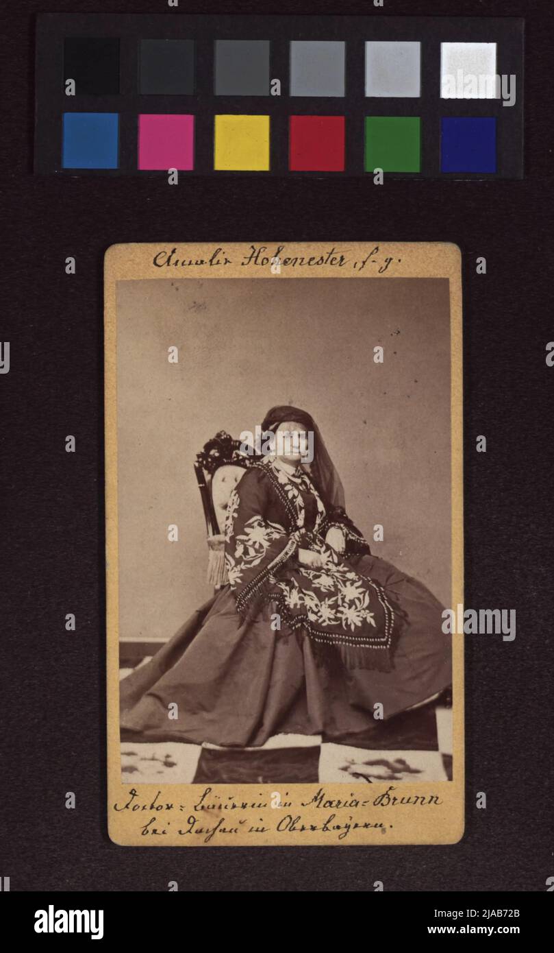 Amalie Hohenester (1827-1878), wonder healer. J. Scherle, Photo Studio ...