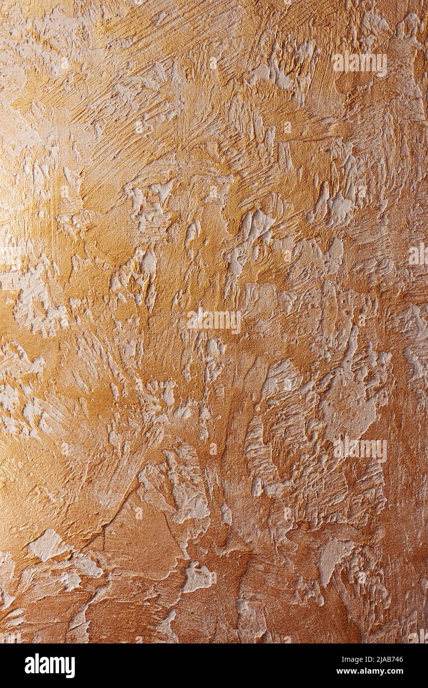 Abstract gold color wall background close up view Stock Photo - Alamy