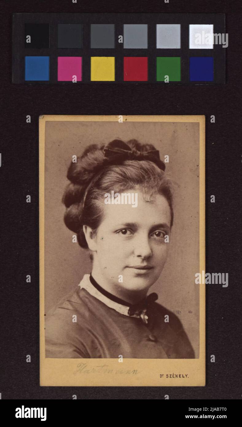 Helene Hartmann (1844-1898), actress. Josef Széky (1838-1901 ...