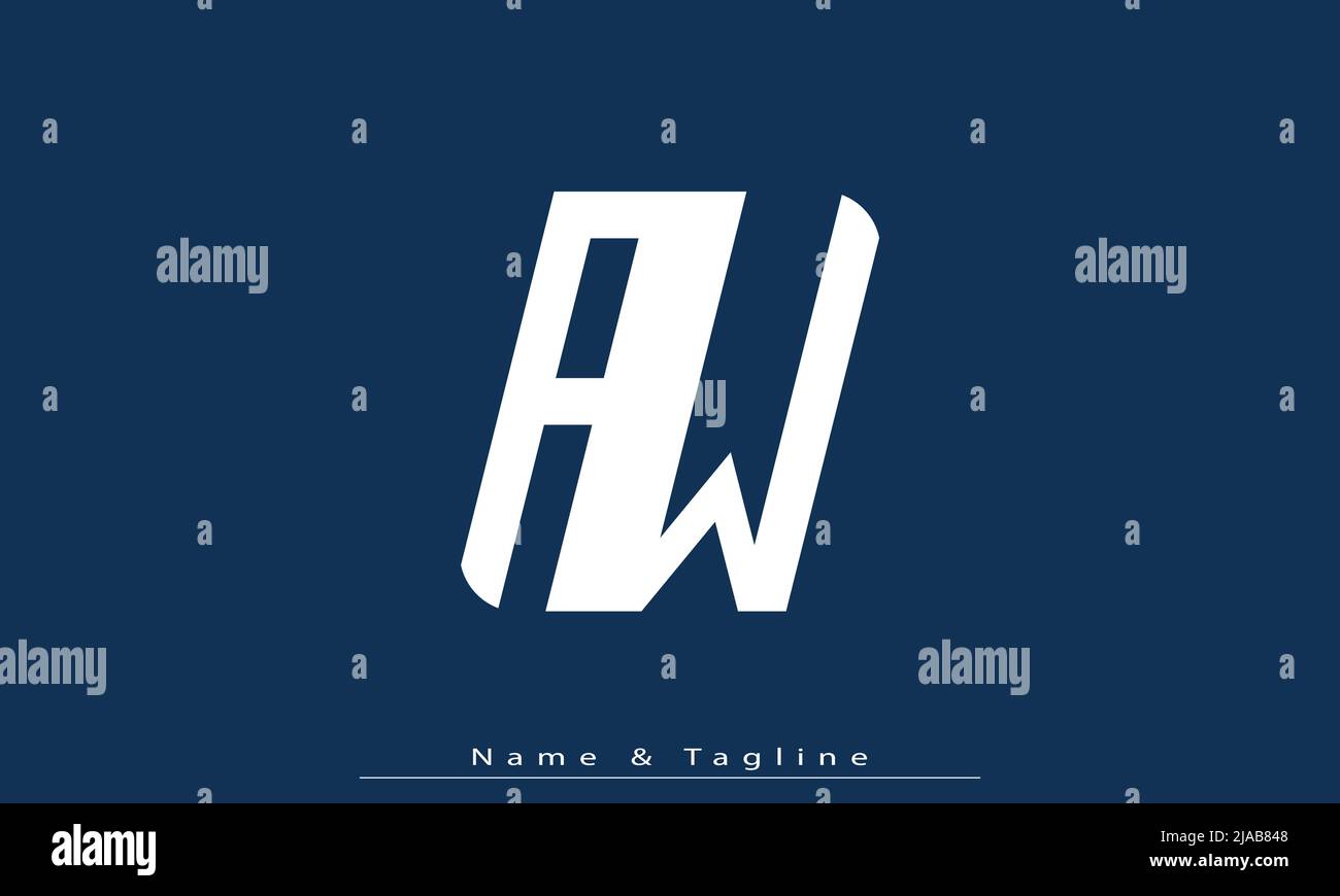 Awinitials logo hi-res stock photography and images - Alamy