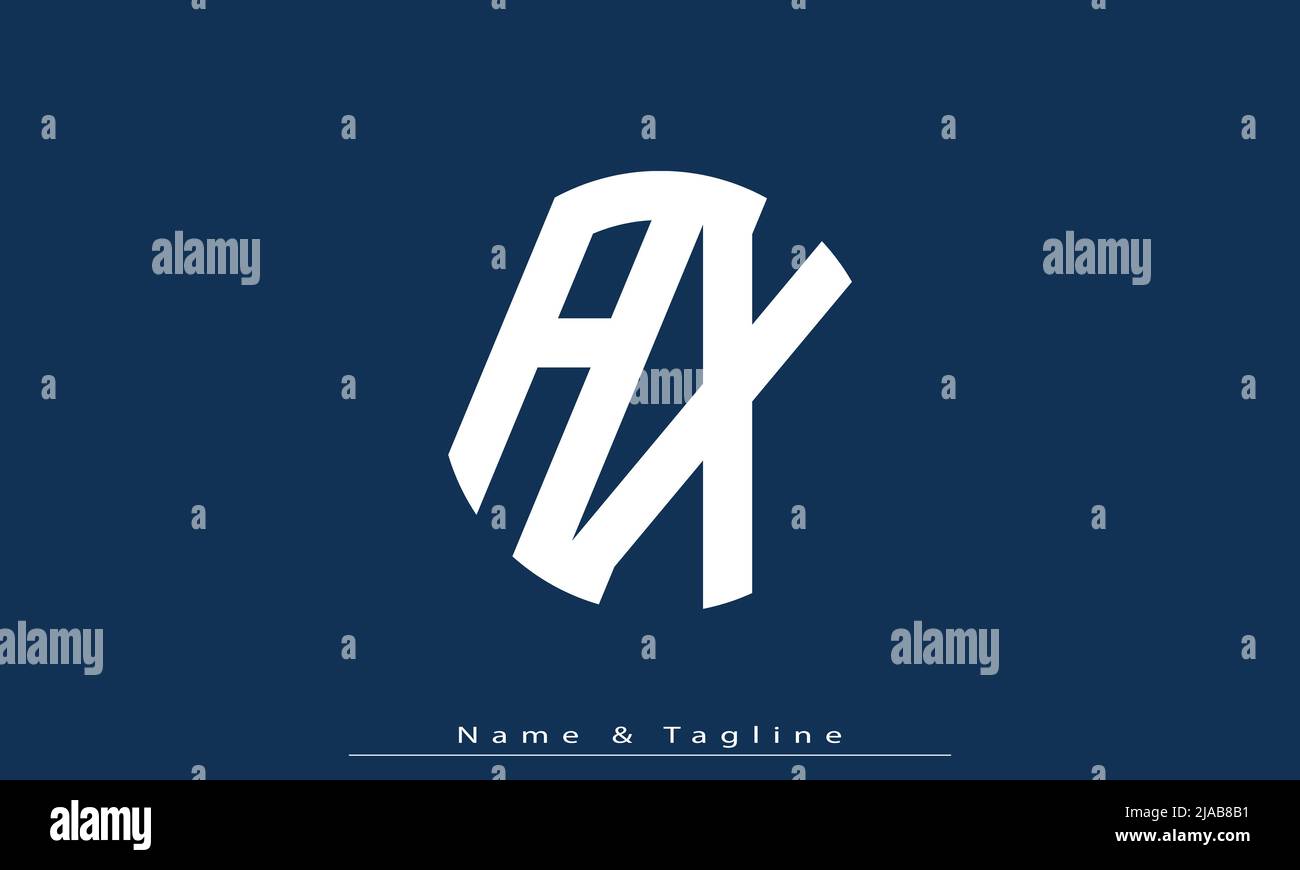 Letter ax vector vectors Stock Vector Images - Alamy