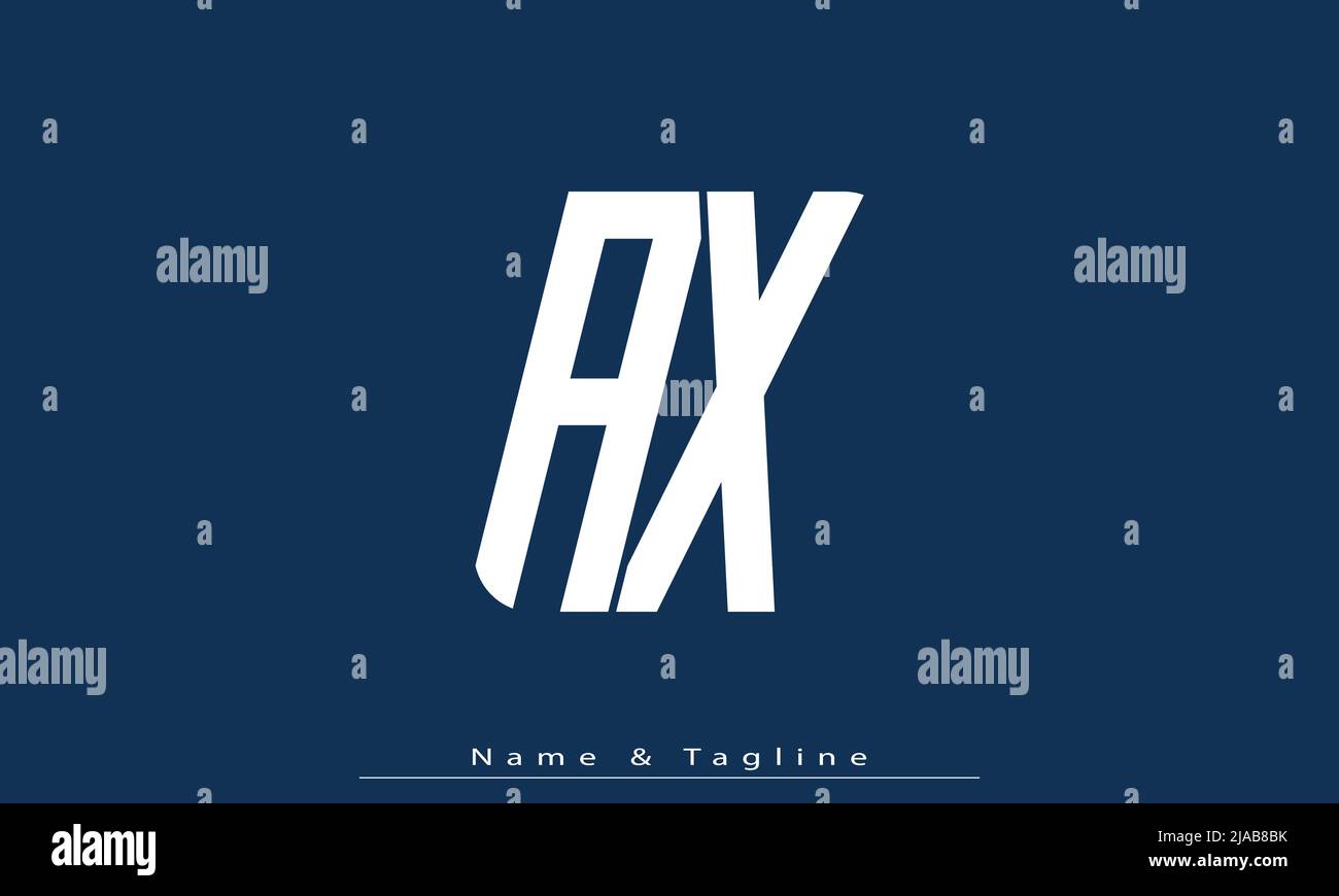 Alphabet letters Initials Monogram logo AX, XA Stock Vector Image & Art - Alamy