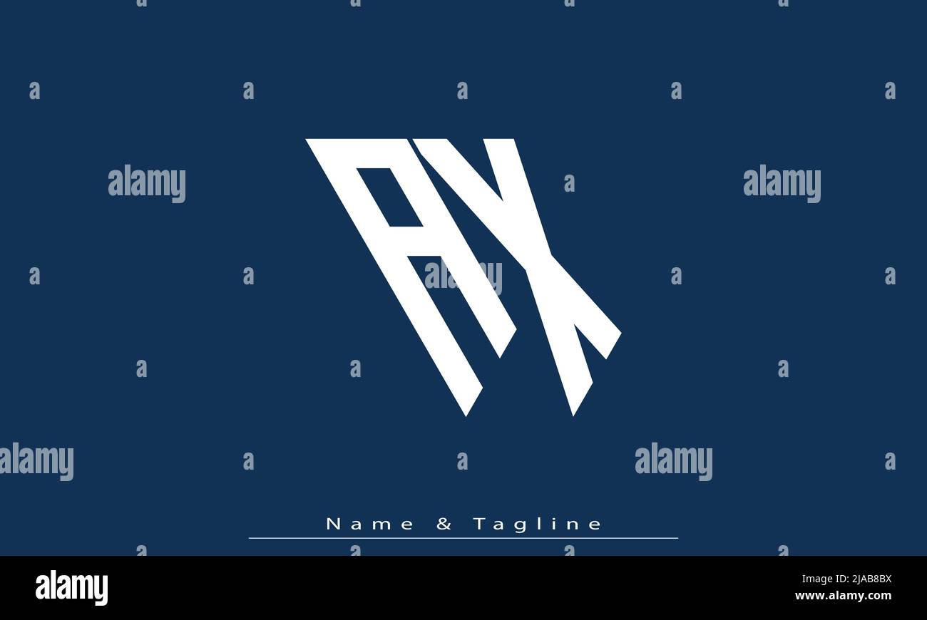 Alphabet letters Initials Monogram logo AX, XA Stock Vector Image & Art - Alamy