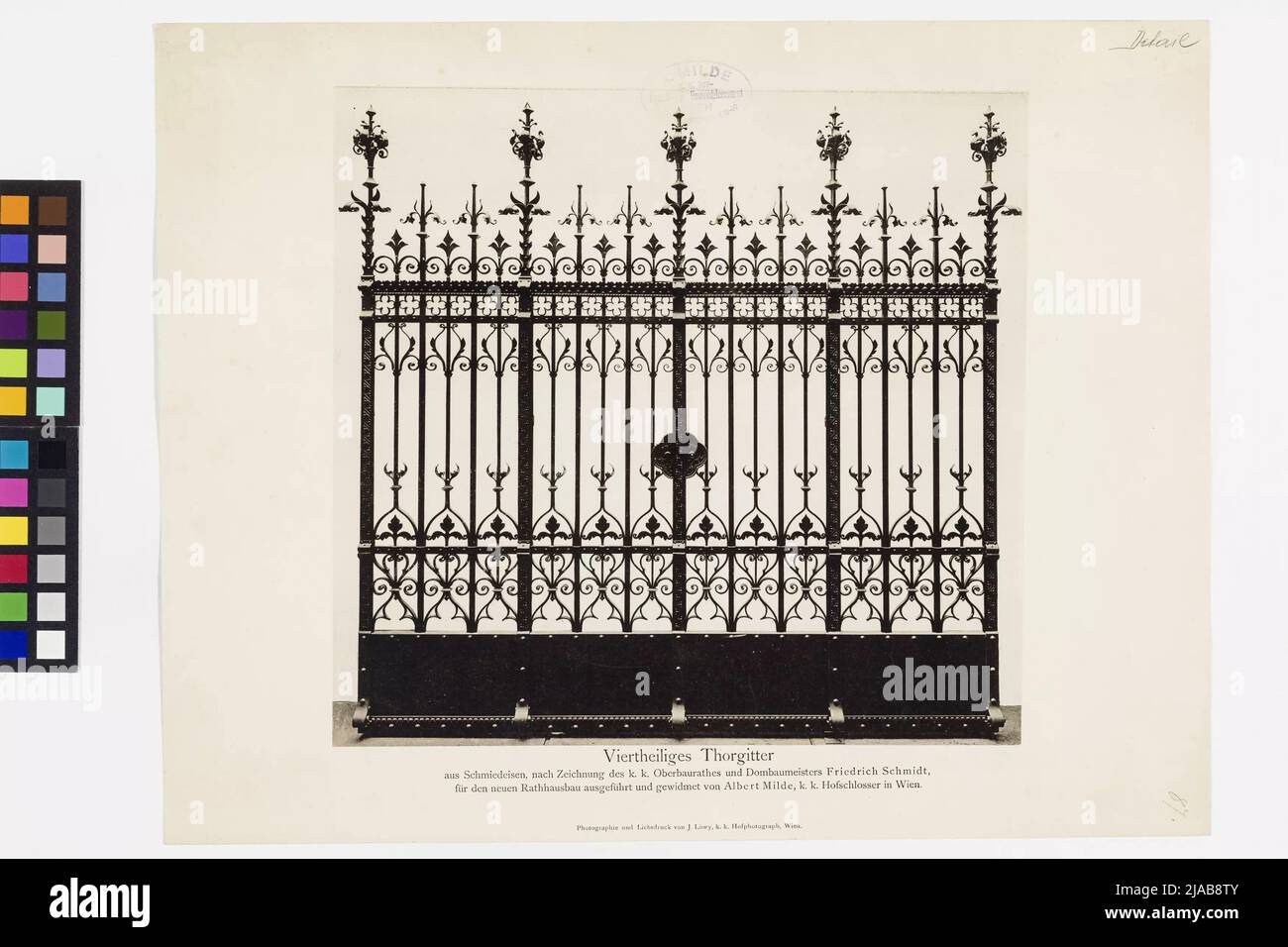1st, town hall - Detail - four -part iron torgitter (reproduction ...