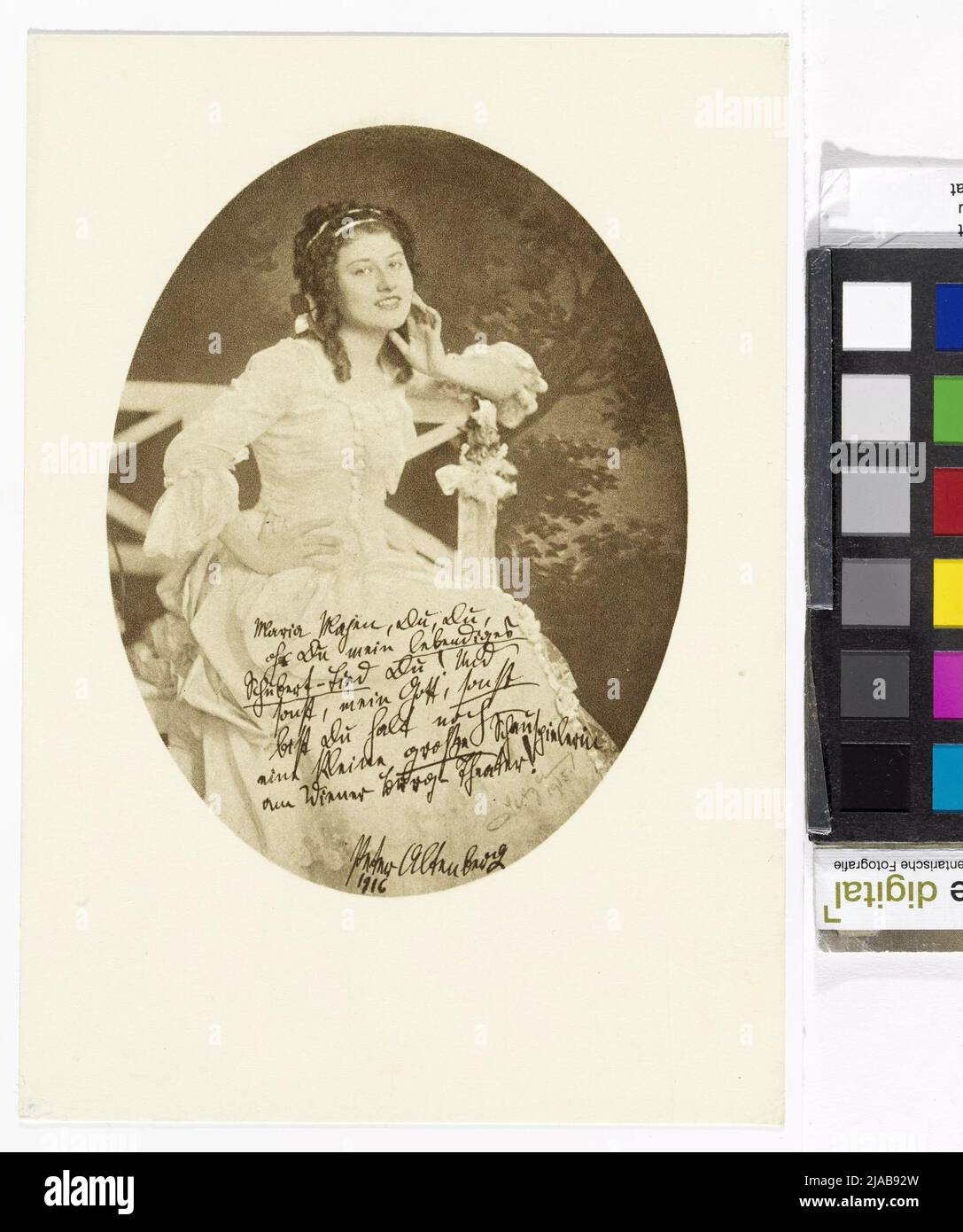 MARIA Mayen photo food card. Peter Altenberg (1859-1919), Formerly ...