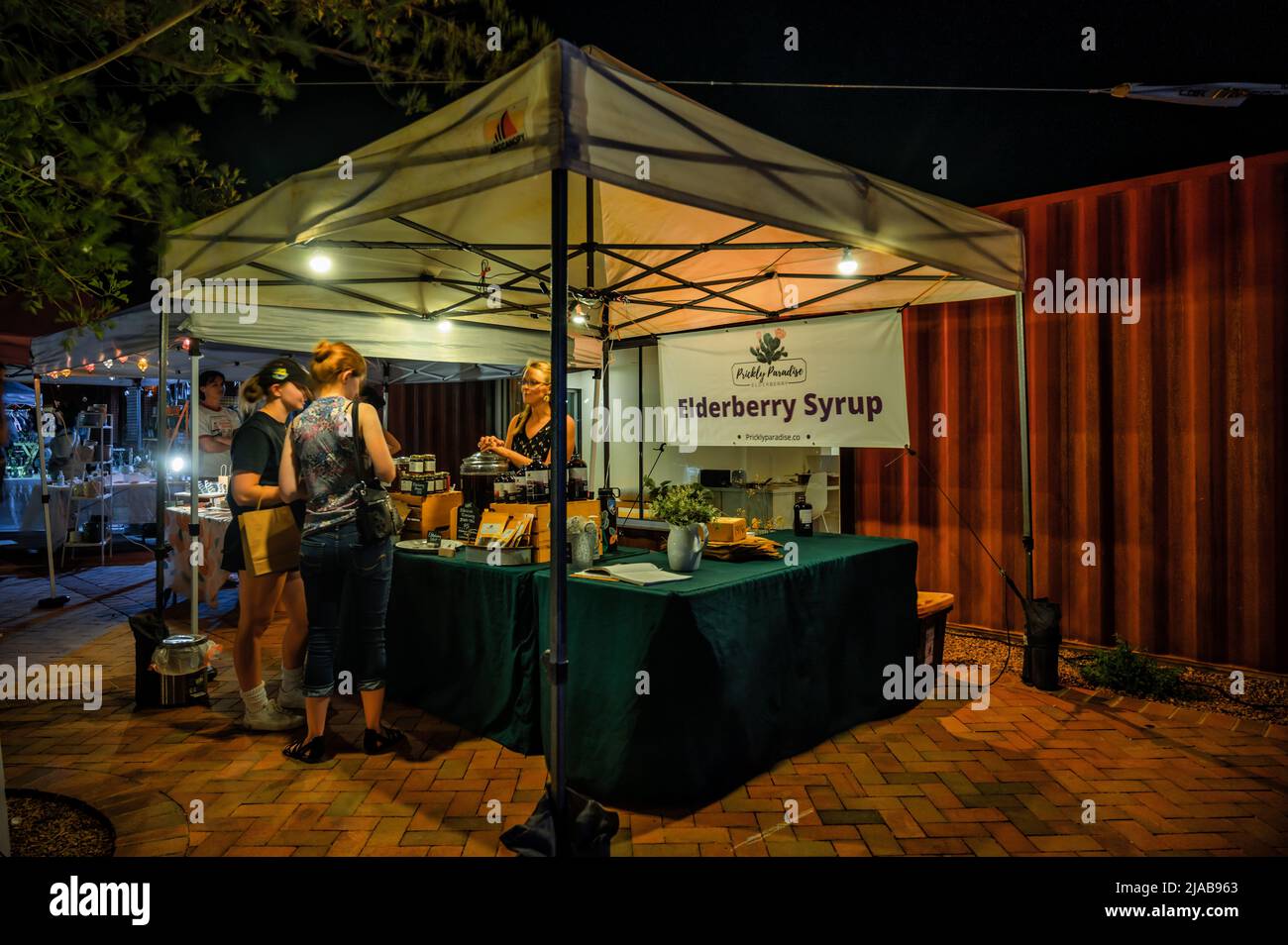 Tucson Arizona summer night market at the MSA Annex Stock Photo - Alamy