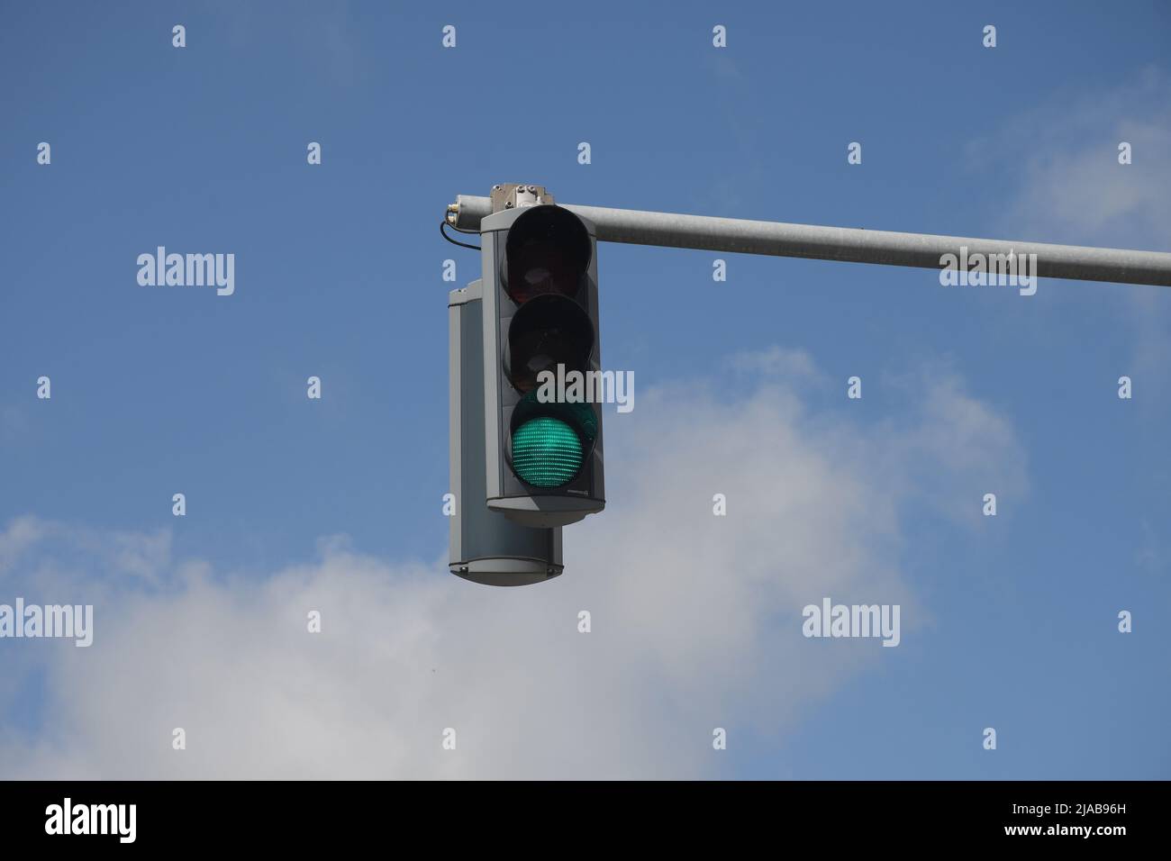 Kastrup/Copenhagen/Denmark/29 May 2022/ Traffic signal light in Kastrup ...