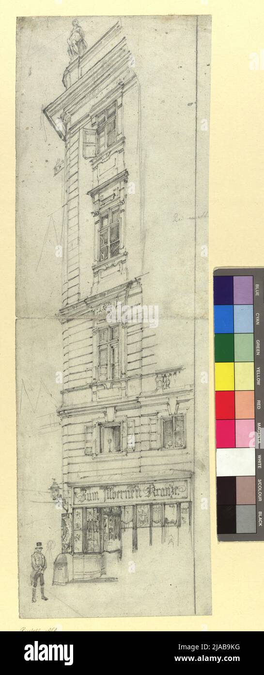 Corner of the Lazansky House on Stock-in-Eisen-Platz. Rudolf von Alt ...