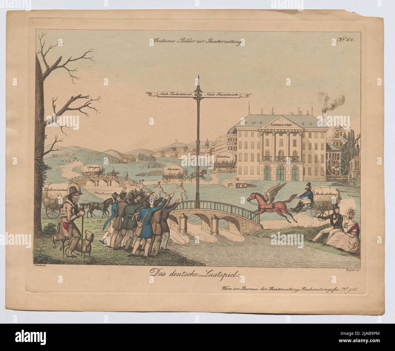 The German comedy (costume picture for the theater newspaper, No. 64 ...