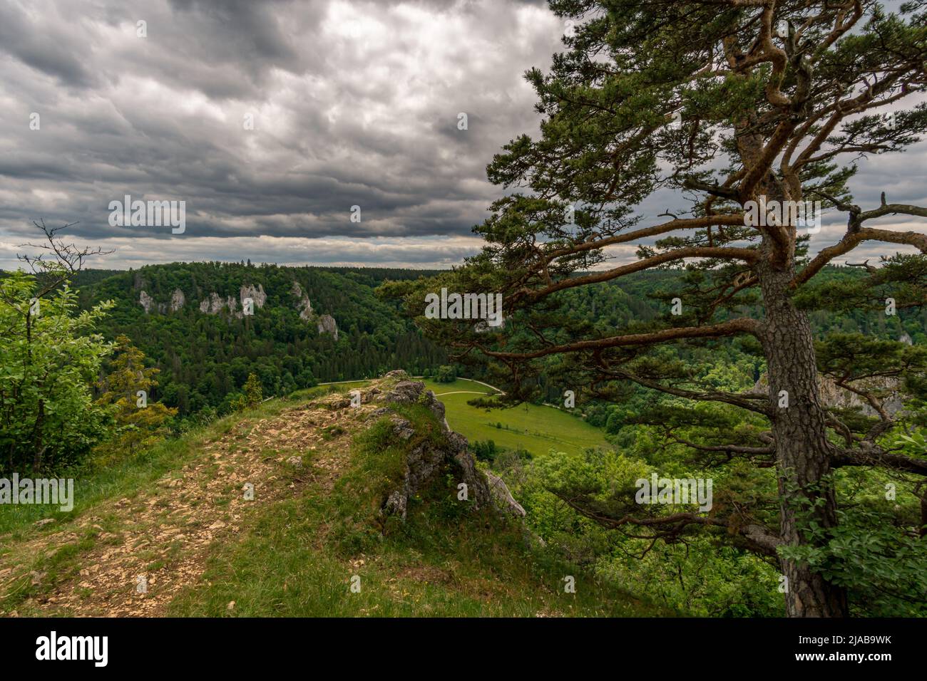 Popular circular hiking trail between Fridingen and Beuron in the Upper ...