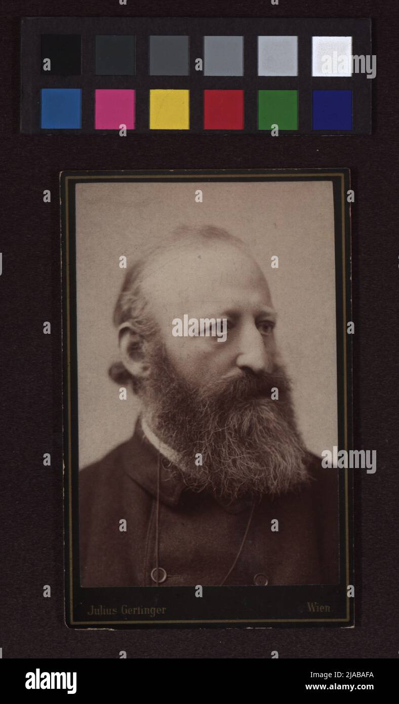 Ludwig Anzengruber. Julius Gertinger (1834—1883), Photographer Stock ...
