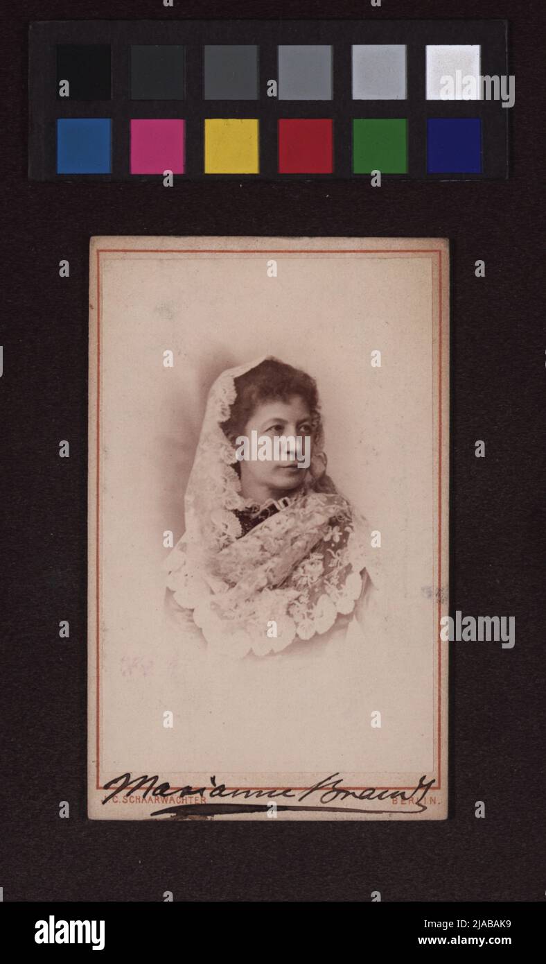 Marianne Brandt, opera singer. Julius Cornelius Schaarwächter (1847 ...
