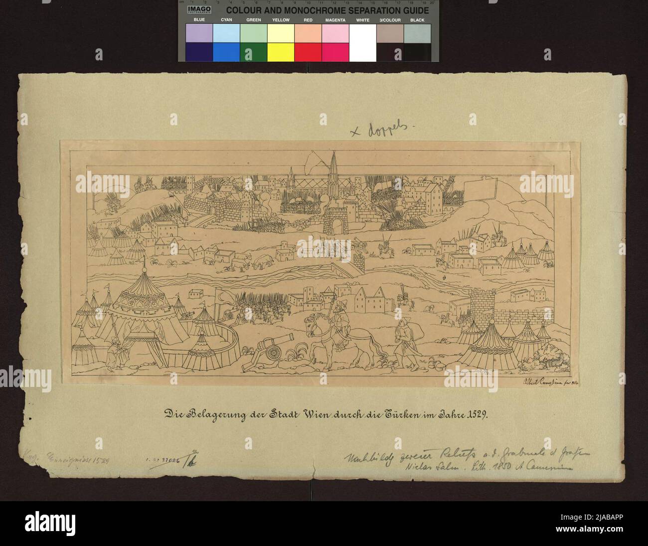 The siege of the city of Vienna by the Turks in 1529 "(after a relief ...