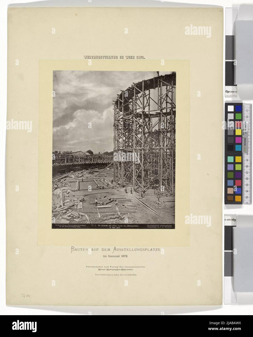 The rotunda with a part of the middle framework. June 8, 1872. ". World ...