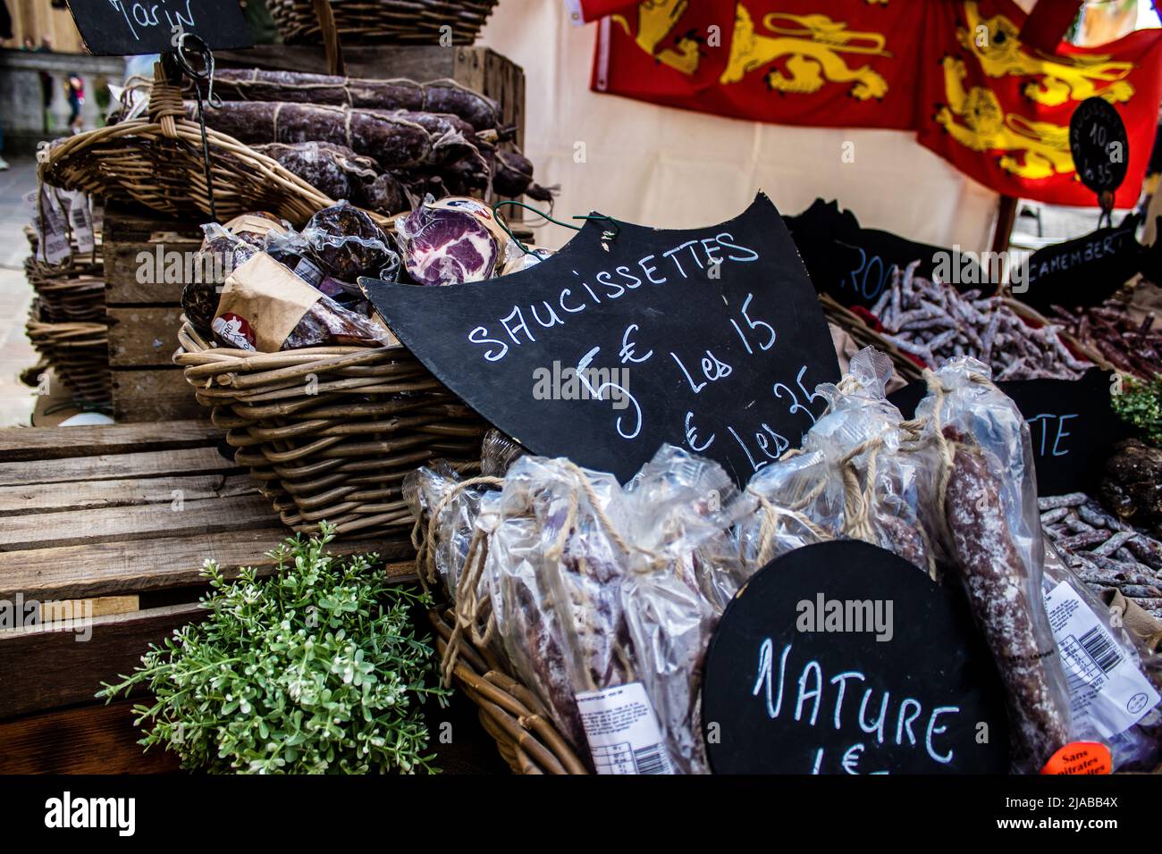 Reims, France - May 28, 2022 Artisan stall selling their wares at the ...