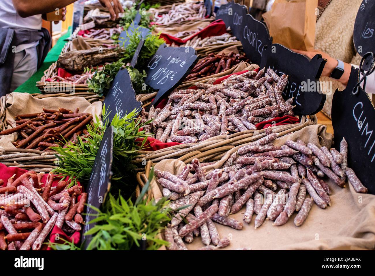 Reims, France - May 28, 2022 Artisan stall selling their wares at the ...