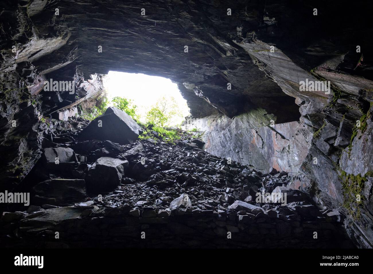 Llanfair Slate caverns near Harlech in North Wales. A fascinating ...