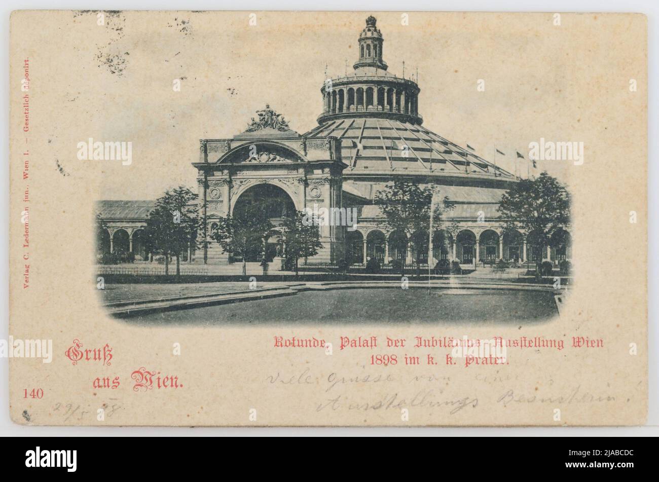 Greetings from Vienna. Rotunde, Palace of the Vienna Jubilee Exhibition ...