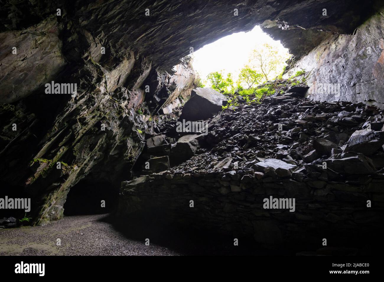 Llanfair Slate caverns near Harlech in North Wales. A fascinating ...