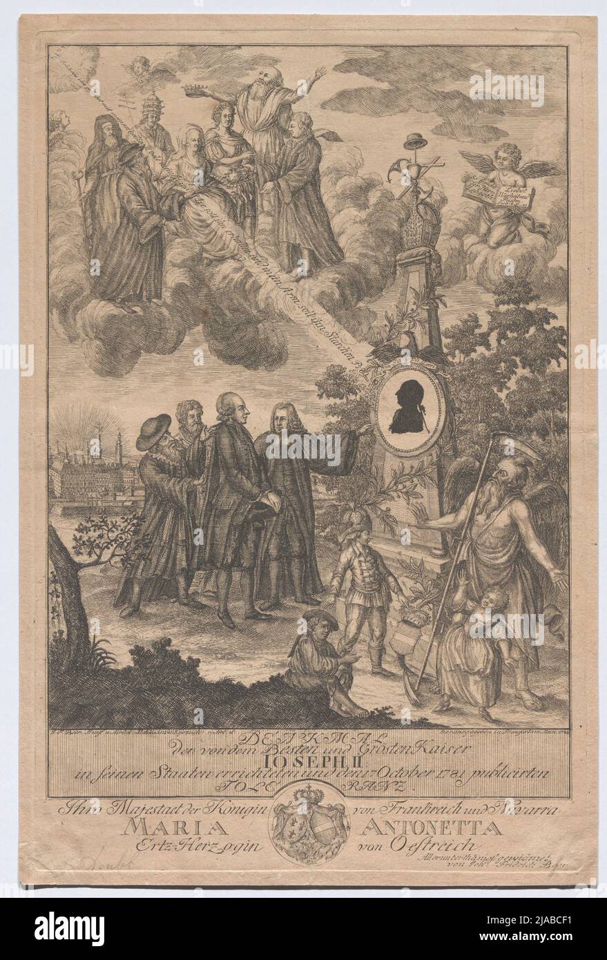 Allegory on the proclamation of tolerance. Johann Friedrich Beer (1741 ...